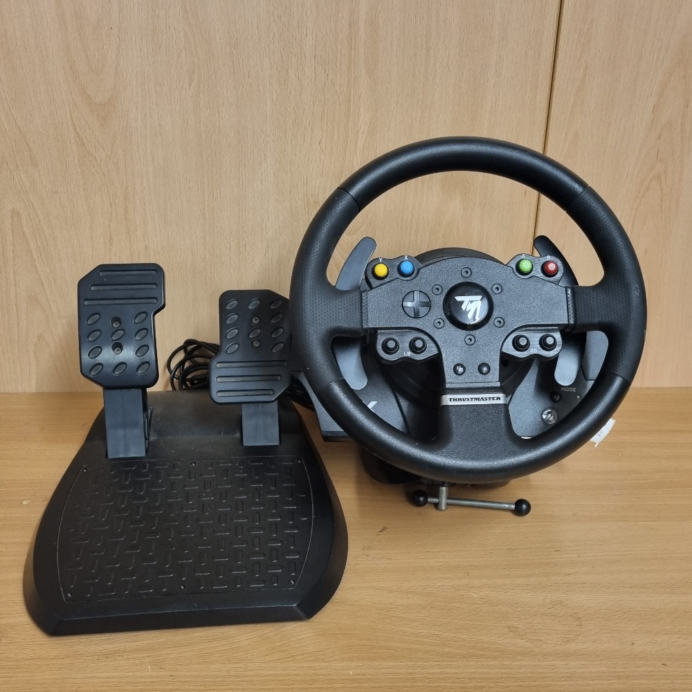 Pre-owned THRUSTMASTER TMX FORCE FEEDBACK RACING WHEEL and PEDALS for XBOX ONE & Windows - Own4Less